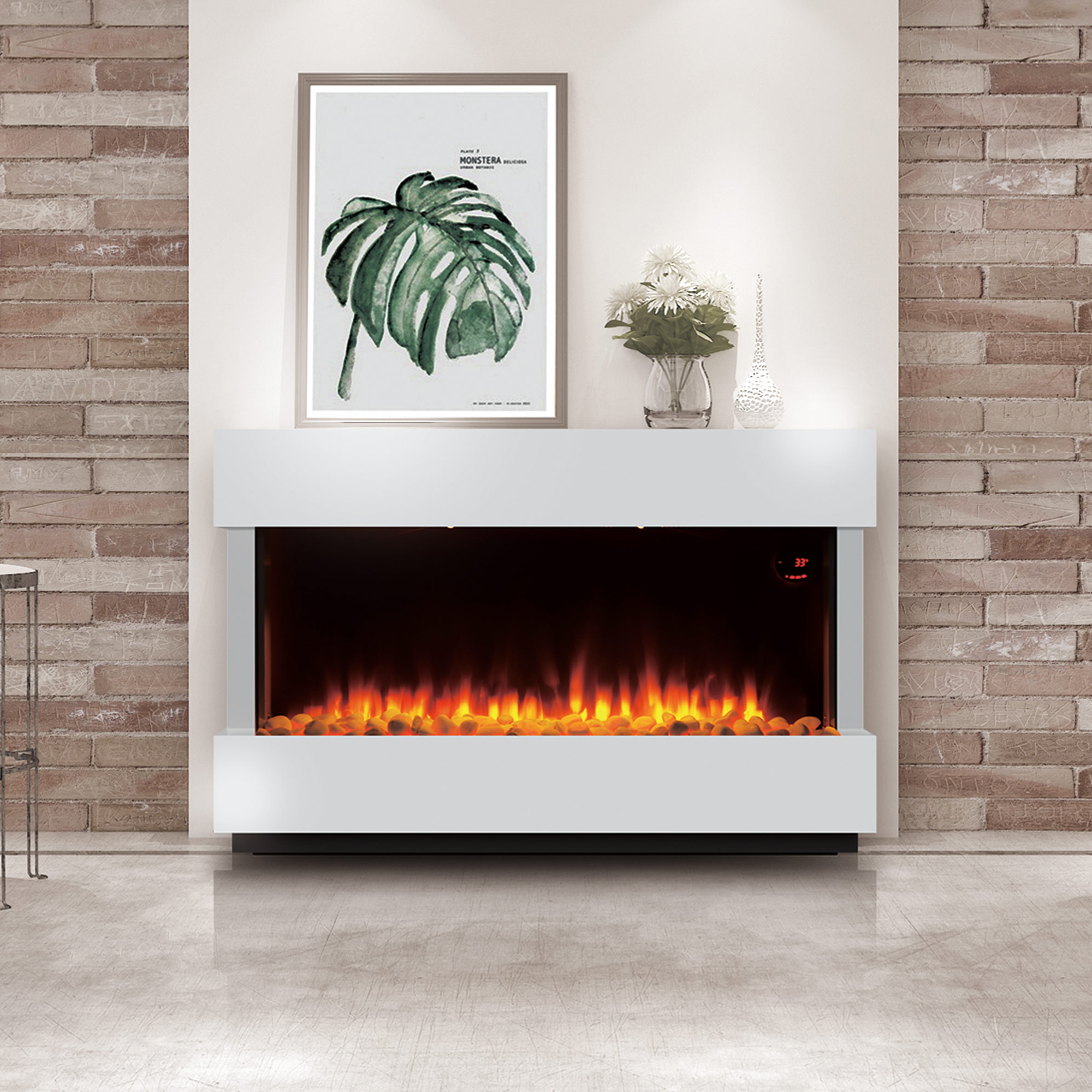 HA-036 Wall Mounted Electric Fireplace - Rensino Electrical Appliances ...